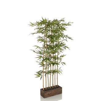 hjh OFFICE Bambou Artificiel 150 cm Bambus I Plantes Artificielles Interieur, Fausse Plante, Arbre Artificiel, Pot Inclus, D&eacute;coration, Vert