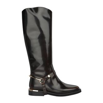 Alma En Pena Flacher Stiefel mit metallischen Details - - Shoes - Damen - Braun - 36 EU