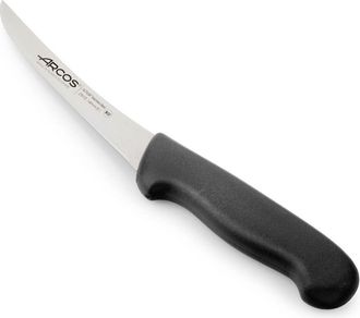 Arcos Ausbeinmesser mit Nitrum Edelstahlklinge 140 mm - Professionelles Messer zum Entbeinen von Fleisch - Ergonomischer Griff aus Polypropylen, Schwarz, Se