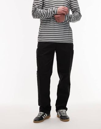 Tommy Hilfiger Pantalon basique en serg&eacute; - Noir-Neutre