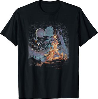 Star Wars A New Hope Retro Poster T-Shirt