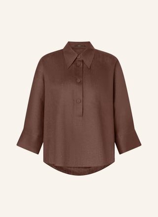 Windsor Windsor. Blusenshirt Aus Leinen Mit 3/4-Arm braun