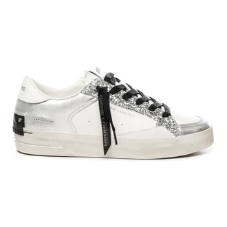 Crime London Femme, Chaussures, Blanc, Taille: 38 EU Baskets Argent&eacute;es &agrave; Paillettes Beyond The Streets