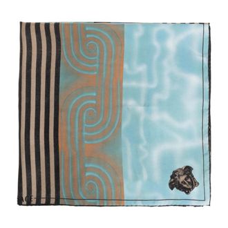 Versace unisex, Accessoires, Multicolore, Taille: ONE Size Foulard en soie avec imprim&eacute; Floating By