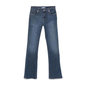 7 For All Mankind Femme, Jeans, Bleu, Taille: W28 Jean Bootcut Taille Mi-haute