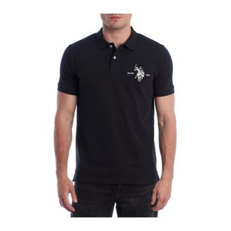 U.S.Polo Association U.s. Polo Assn., Homme, Tops, Noir, Taille: 2XL Polo à manches courtes