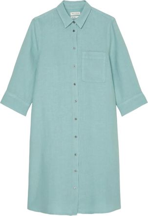 Marc O'Polo robe courte &agrave; boutonni&egrave;re - Bleu