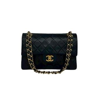 Chanel Pre-owned Matelass&eacute; Lammleder Double Flap Umh&auml;ngetasche - - Pre-owned - Damen - Schwarzk - ONE SIZE