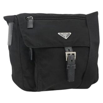 Prada Sac Bandouli&egrave;re Vintage en Nylon Pre-owned - Femme - Pre-owned - Noir - Taille: ONE Size