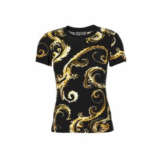 Versace Jeans Couture T-Shirts und Polos - - Tops - Damen - Schwarzk - 2XS