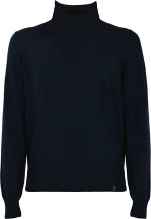 Fay Rundhalspullover - Blau