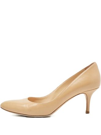 Jimmy Choo London Gilbert Pumps mit mandelf&ouml;rmiger Kappe 70mm - Nude