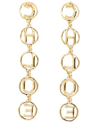 Chlo&eacute; Script Earring - Gold