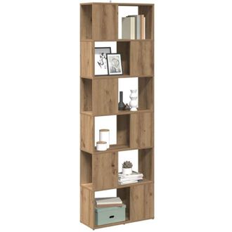 vidaXL Vidaxl - Biblioth&egrave;que/S&eacute;parateur de pi&egrave;ce ch&ecirc;ne artisanal 60x24x186 cm