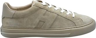 Hogan Low-Top Sneaker - Deserto Suede Low-Top Sneakers - Gr. 10 - in Grau - f&uuml;r Damen
