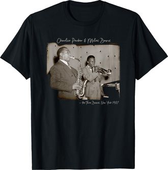 Parker Charlie Parker und Miles Davis bei den Three Deuces NYC 1947 T-Shirt