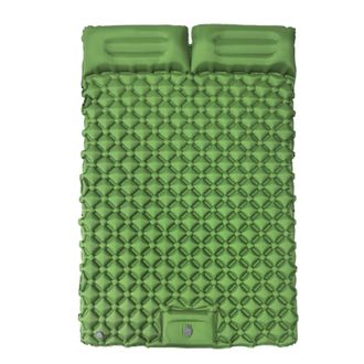 Generic Doppel Schlafpad - Extra dicke aufblasbare Campingmatratze in Fu&szlig;pumpe gebaut | Tragbare Schlafmatten, ultraleichte Rucksackplatte, effektive Luftemis