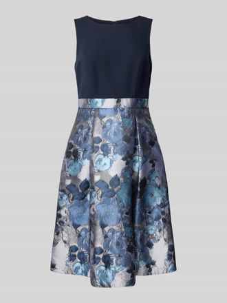 Christian Berg Cocktail Knielanges Cocktailkleid mit Taillenpasse