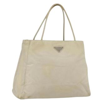 Prada Pre-owned Vintage Nylon Tote Bag - - Pre-owned - Damen - Beige - ONE SIZE