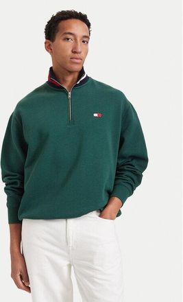 Tommy Jeans Sweatshirt DM0DM23605 Dunkelgr&uuml;n Relaxed Fit
