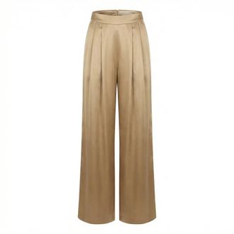 Emma & Gaia Palazzo Hose - - Trousers - Damen - Beige - M