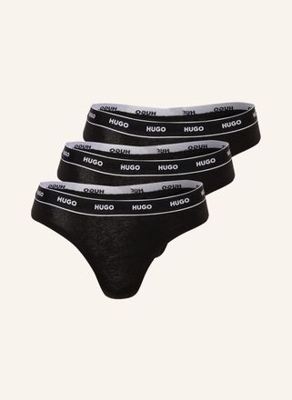 HUGO BOSS Hugo 3er-Pack String schwarz