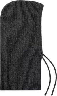 Generic Cagoule 100 % laine, &eacute;charpe dhiver en tricot c&ocirc;tel&eacute;, cache-cou chaud unisexe pour lautomne, bonnet tendance, Gris, taille unique