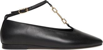 Tommy Hilfiger Ballerinas Th-Bar Chain Ballet FW0FW09003 Schwarz