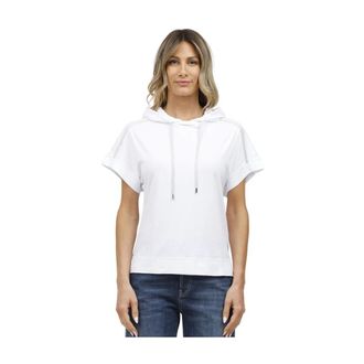 Gran Sasso Kapuzenpullover mit halben &Auml;rmeln - - Sweatshirts & Hoodies - Damen - Wei&szlig; - S