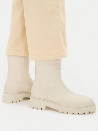 Calvin Klein Jeans Gummistiefel Calvin Klein Jeans Mid Rainboot Rubber YW0YW02004 &Eacute;cru