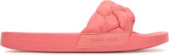 Tommy Jeans Pantoletten Tommy Jeans Tjw Braided Slides EN0EN02975 Rosa