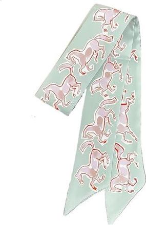 Generico &Eacute;charpe &agrave; imprim&eacute; de selle en soie fine pour cheveux, col et bandeau pour femme, C232-4, taille unique