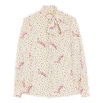 Valentino Garavani Seidenbluse mit Schal-Detail - - Blouses & Shirts - Damen - Wei&szlig; - XS