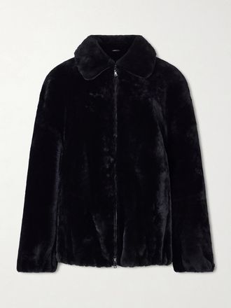 Nour Hammour Jacke Aus Shearling - Schwarz