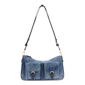 Guess Kassie Convertible Schultertasche - - Bags - Damen - Blau - ONE SIZE