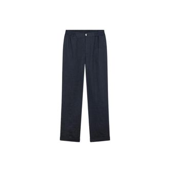 Alpha Studio Pantalone in tela di lino - - Trousers - Herren - Blau - L