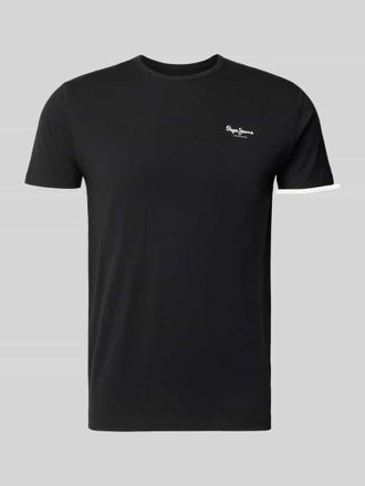 Pepe Jeans London Slim Fit T-Shirt aus Baumwoll-Mix Modell ORIGINAL BASIC 3