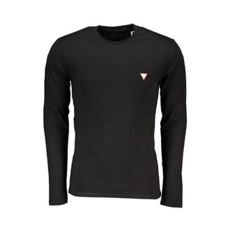 Guess Langarmshirt mit Print-Design - - Tops - Herren - Schwarzk - XS