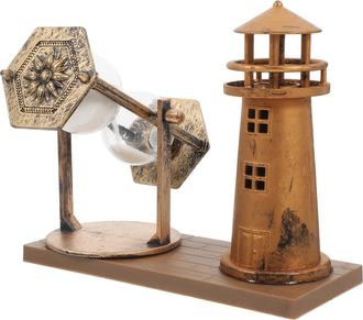 Cabilock Vintage Sanduhr mit Leuchtturm Design Dekorative Sanduhr f&uuml;r Wohnzimmer und B&uuml;ro Antikes Sandtimer Ornament Elegantes Retro Desktop dekoobjekt Geschen