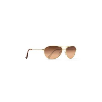 Maui Jim Lunettes de soleil Baby Beach dor&eacute;es - Homme - Accessoires - Jaune - Taille: 56 MM