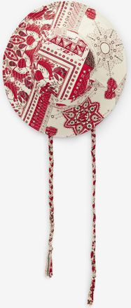 Isabel Marant Chapeau Delya - Femme - Rouge Et Écru - Taille 56 - Isabel Marant