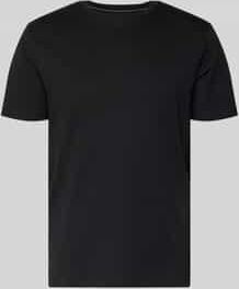 Christian Berg T-Shirt mit geripptem Rundhalsausschnitt