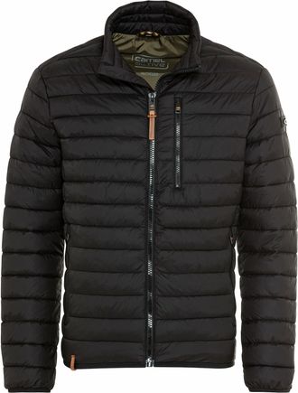 Camel Active Herren Leichte Steppjacke ohne Kapuze Schwarz, menswear-62