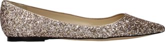 Jimmy Choo London Alina Femmes Ballerines &agrave; Paillettes Rose/Or