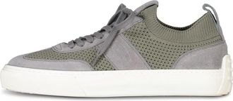 Tod's Tods Low-Top Sneaker - Sneakers aus Leder & Strick - Gr. 44,5 (EU) - in Blau - f&uuml;r Damen