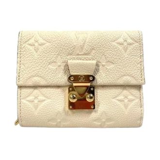 Louis Vuitton Portefeuille en toile Pre-owned - Femme - Pre-owned - Beige - Taille: ONE Size