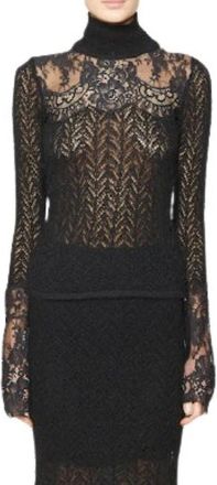 Blumarine Femme, Pulls, Noir, Taille: 40 FR Pulls Noirs pour Femmes