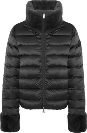 Colmar Femme, Vestes, Noir, Taille: 40 FR Veste réversible en fausse fourrure noire