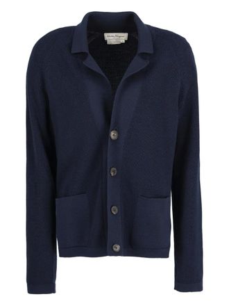 Ferragamo V-neck cardigan - Bleu