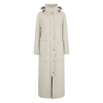 Moorer Manteau matelass&eacute; long Domizia - Femme - Manteaux - Beige - Taille: 36 FR